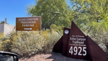 Hiking Camelback Mountain on Echo Canyon Trailhead with Kids